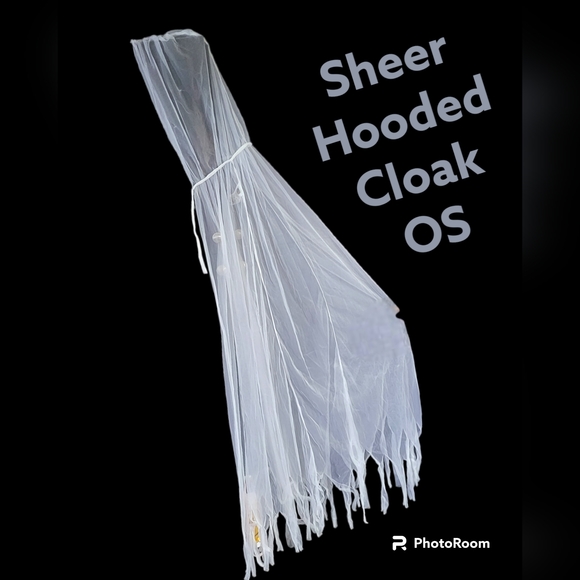 Other | Halloween Cloak White Sheer Os | Poshmark